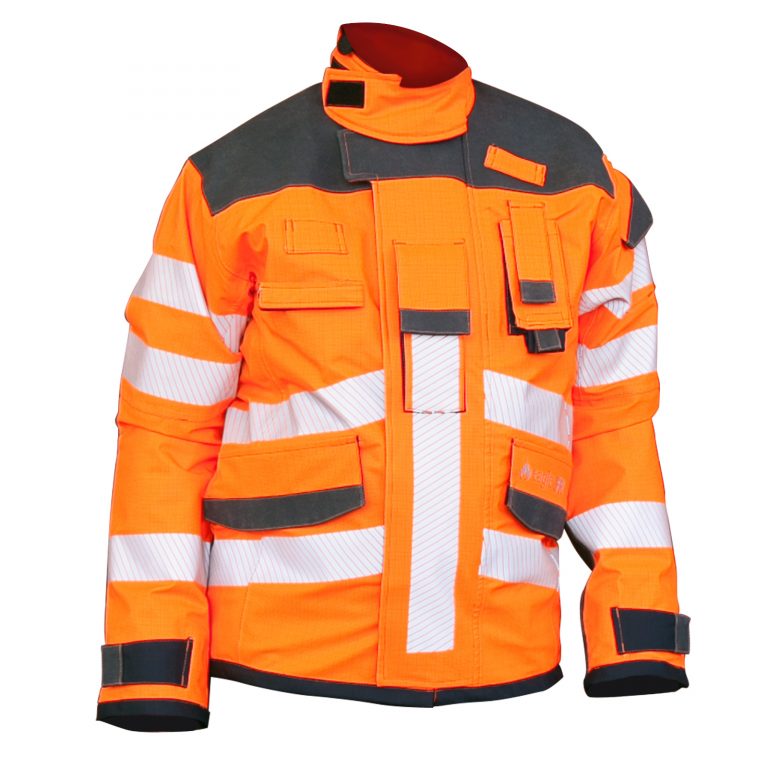 Hi Vis Firefighter Rescue Jacket (ETF5013) - Eagle FR